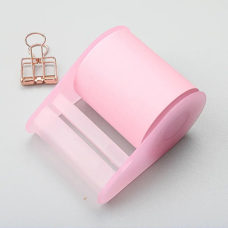Клейкие ленты-заметки с отрывными вставками 8 м Розовый, 1pcs pink