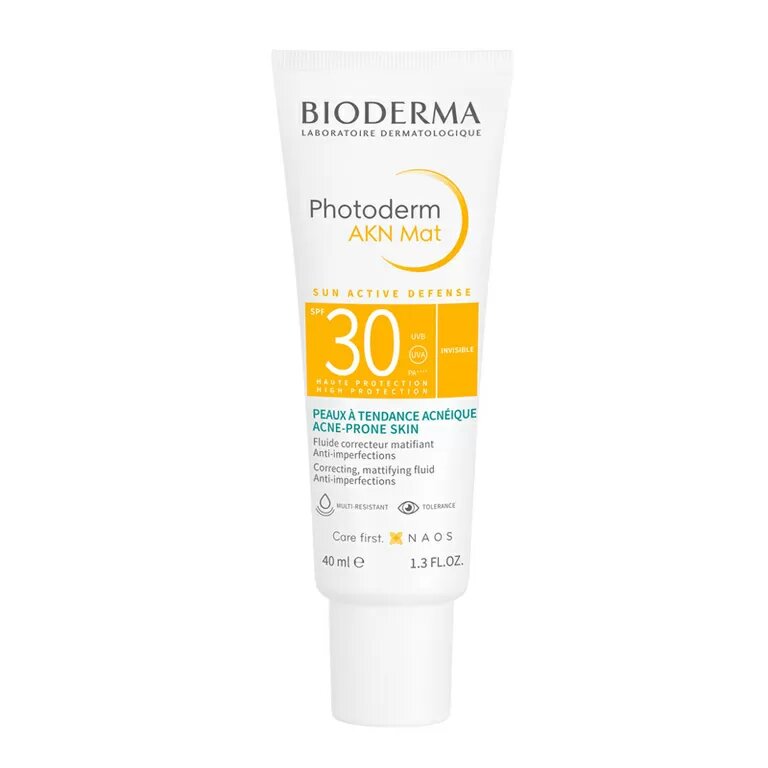 Bioderma Фотодерм Солнцезащитная матирующая Эмульсия AKN SPF30 40 мл 40 мл