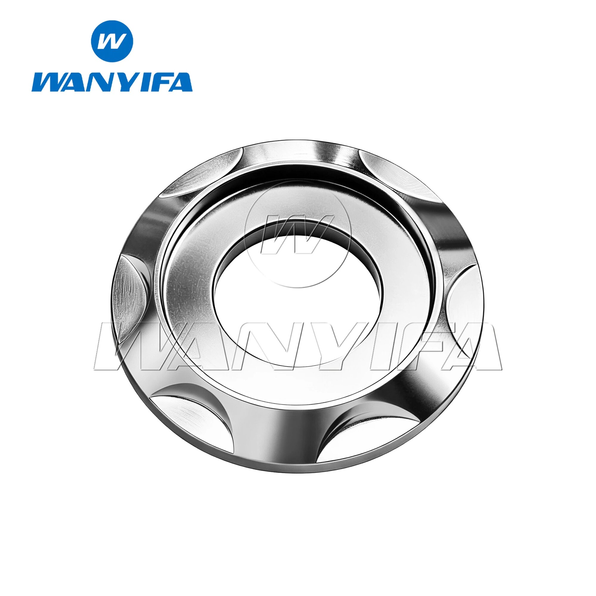 Титановая шайба Wanyifa M5, серебряная, 12 шт.