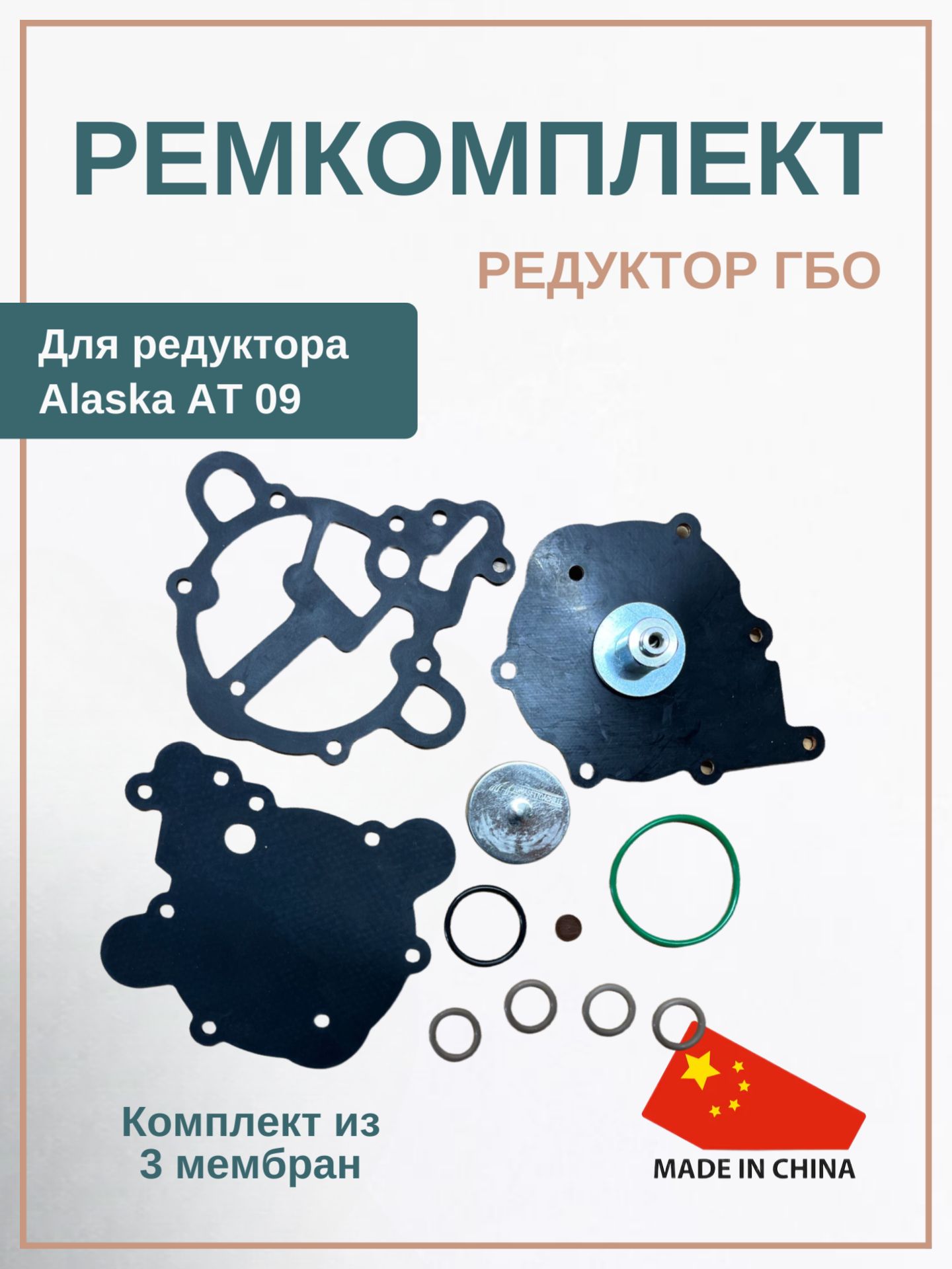Ремкомплект редуктора ГБО TOMASETTO Alaska AT09 с фильтром