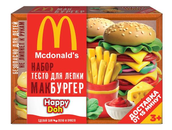 Набор для лепки Доставка Макбургер 24см Happy Doh PDSET-143099
