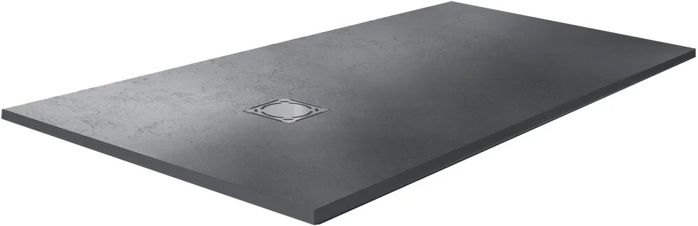 Поддон для душа RGW Stone Tray ST-0118G из искусственного камня, 110x80 см, прямоугольный, низкий, с антискользящим покрытием, немецкий