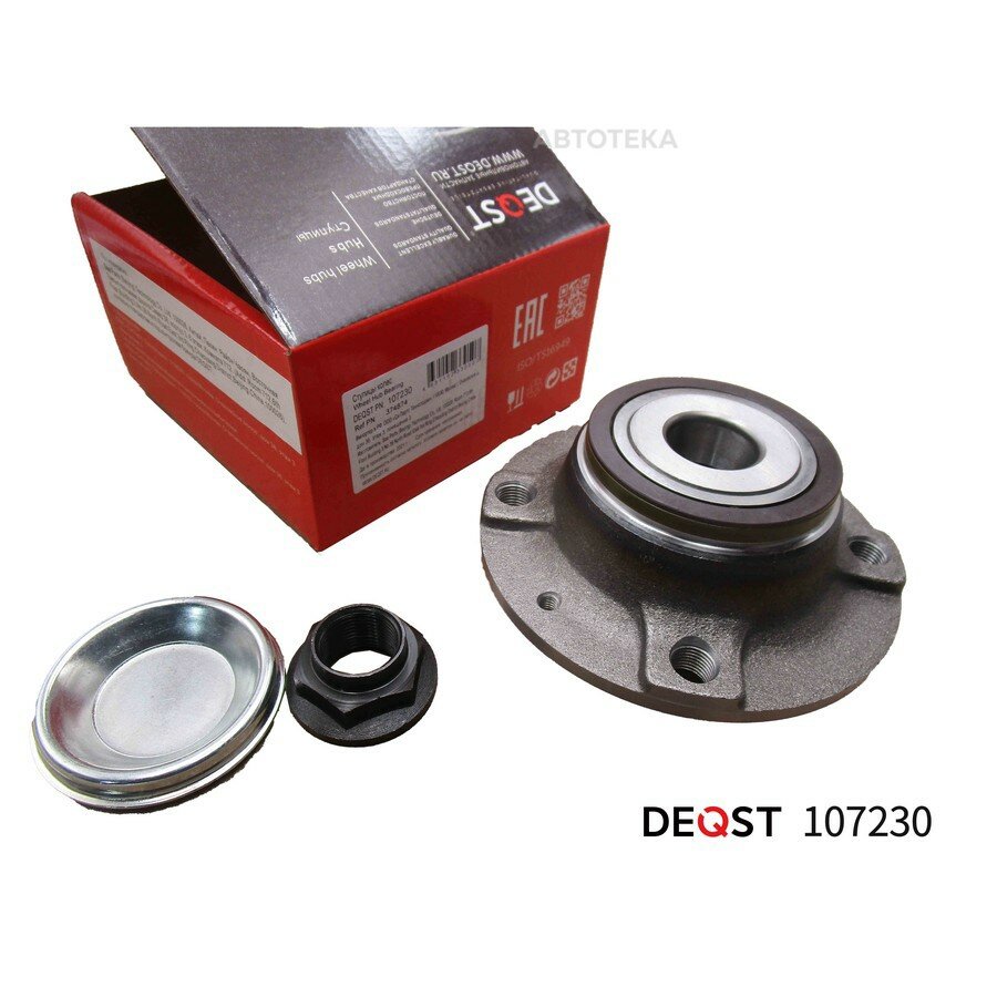 Ступица с подшипником PEUGEOT/CITROEN 307/C4 04- DEQST 107230