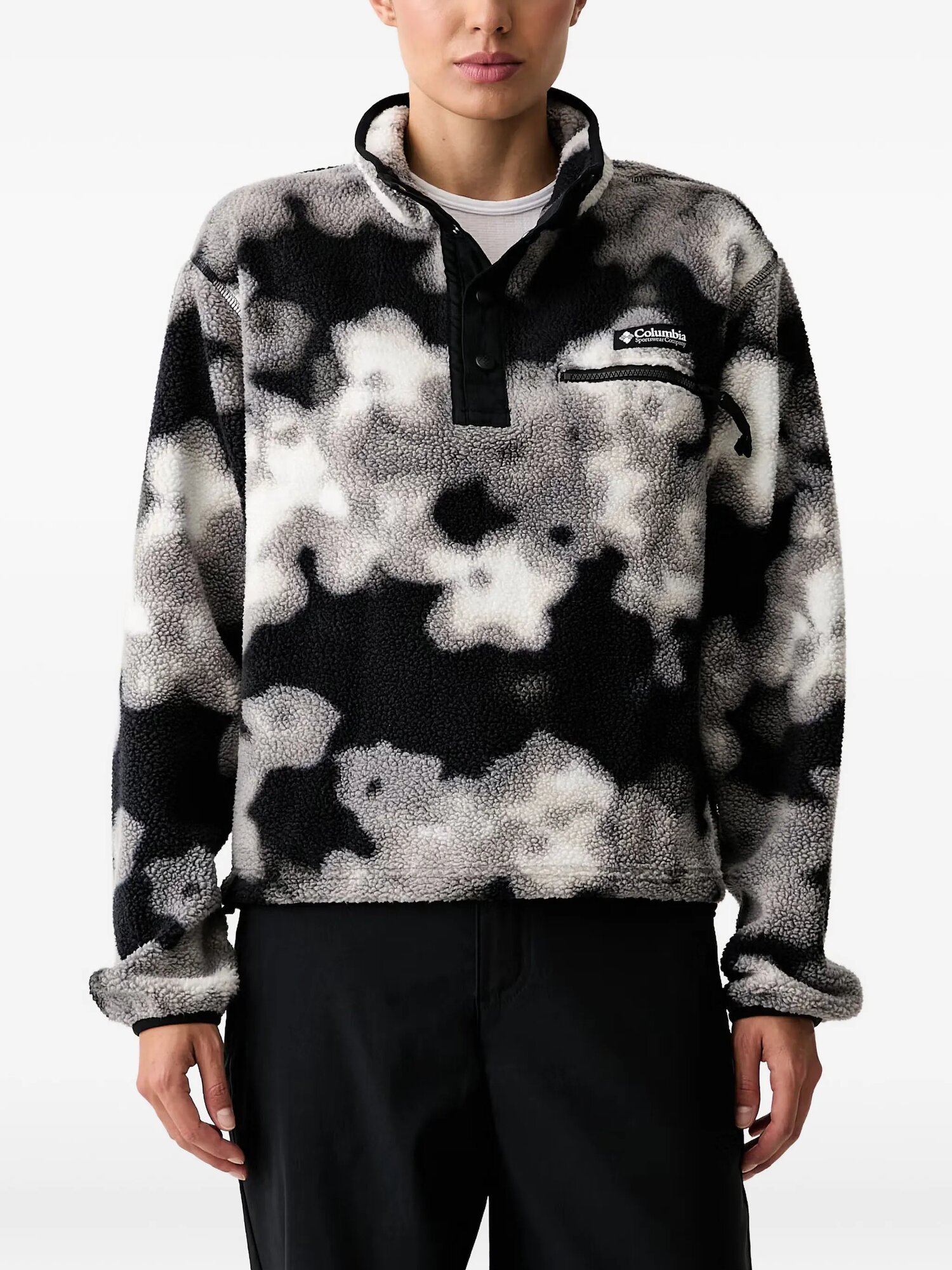 Свитер Helvetia II abstract-print fleece sweater
