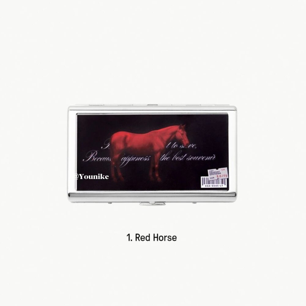 Портсигар металлический "Red Horse", цвет: 1