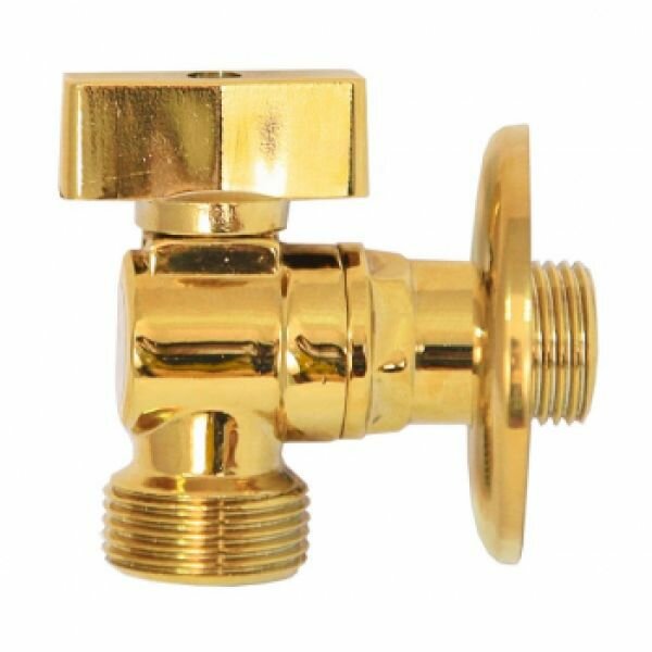 Кран шаровой угловой Kaiser 261-Gold 1/2"х3/4"