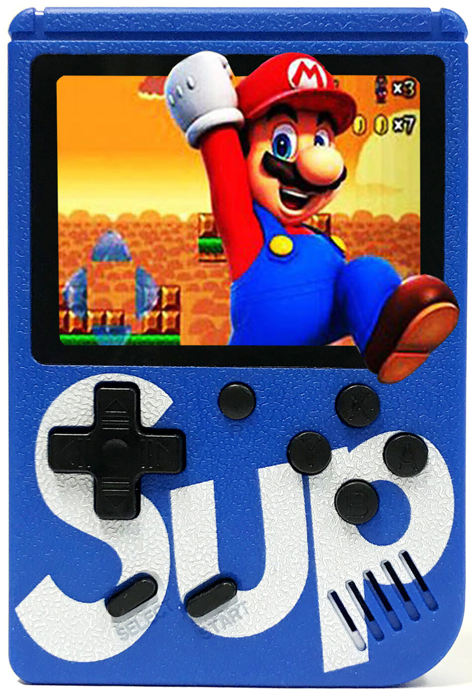 Портативная игровая приставка SUP GAME BOX PLUS 400 в 1, синий