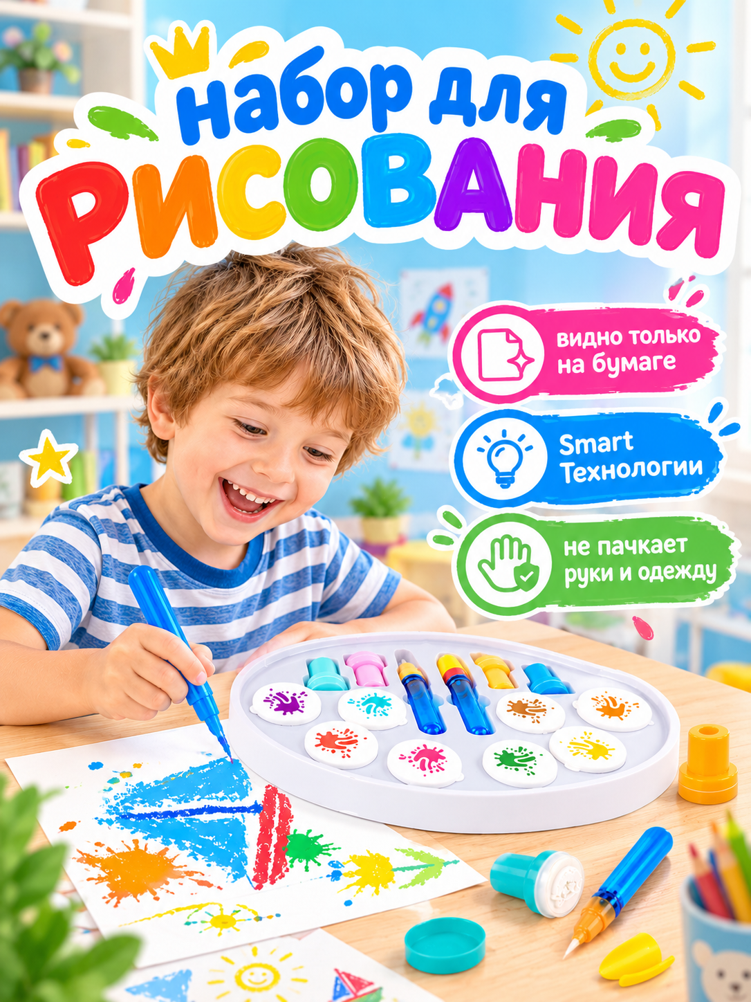 Фломограф набор для творчества и рисования детям