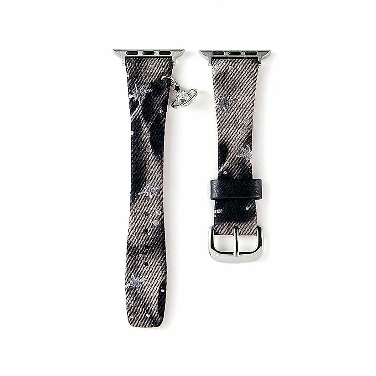 Ремешок для Apple Watch Series S10 / S11 (42MM / 46MM), джинсовый материал, форма звезды, модный стиль