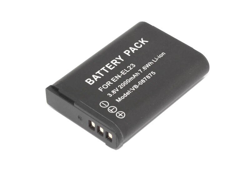 Аккумуляторная батарея для фотоаппарата Nikon Coolpix P900, P600, P610 (EN-EL23) 3.8V 2000mAh Li-ion