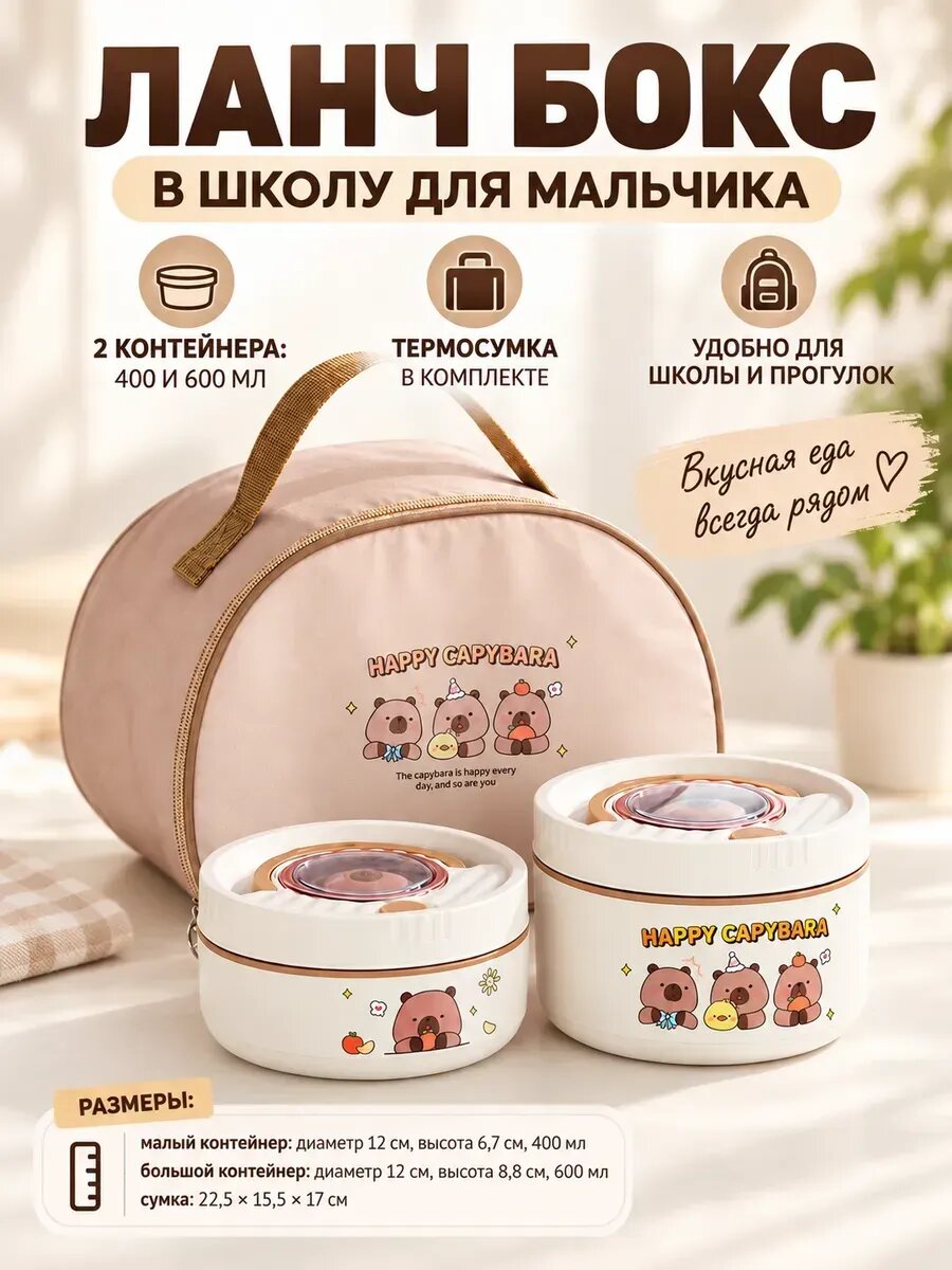 Ланч бокс в школу для мальчика