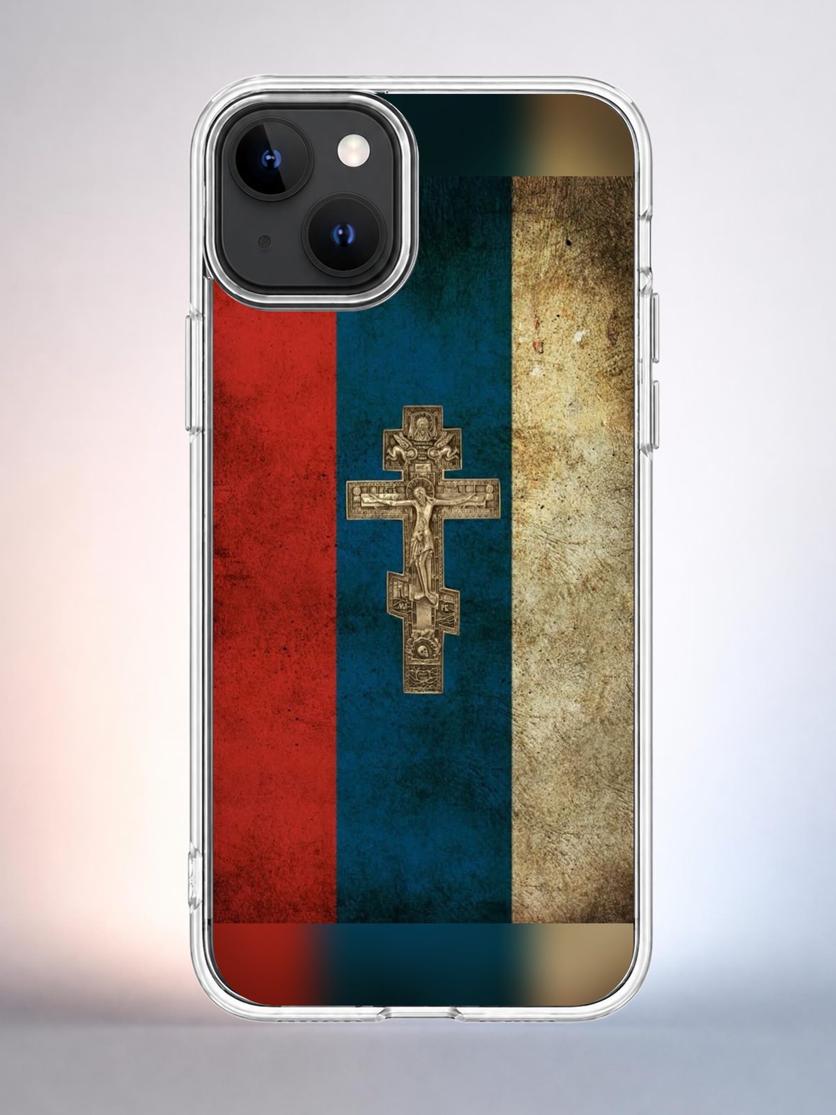 Чехол iPhone 13 Православный крест Y2K Indie Sleaze