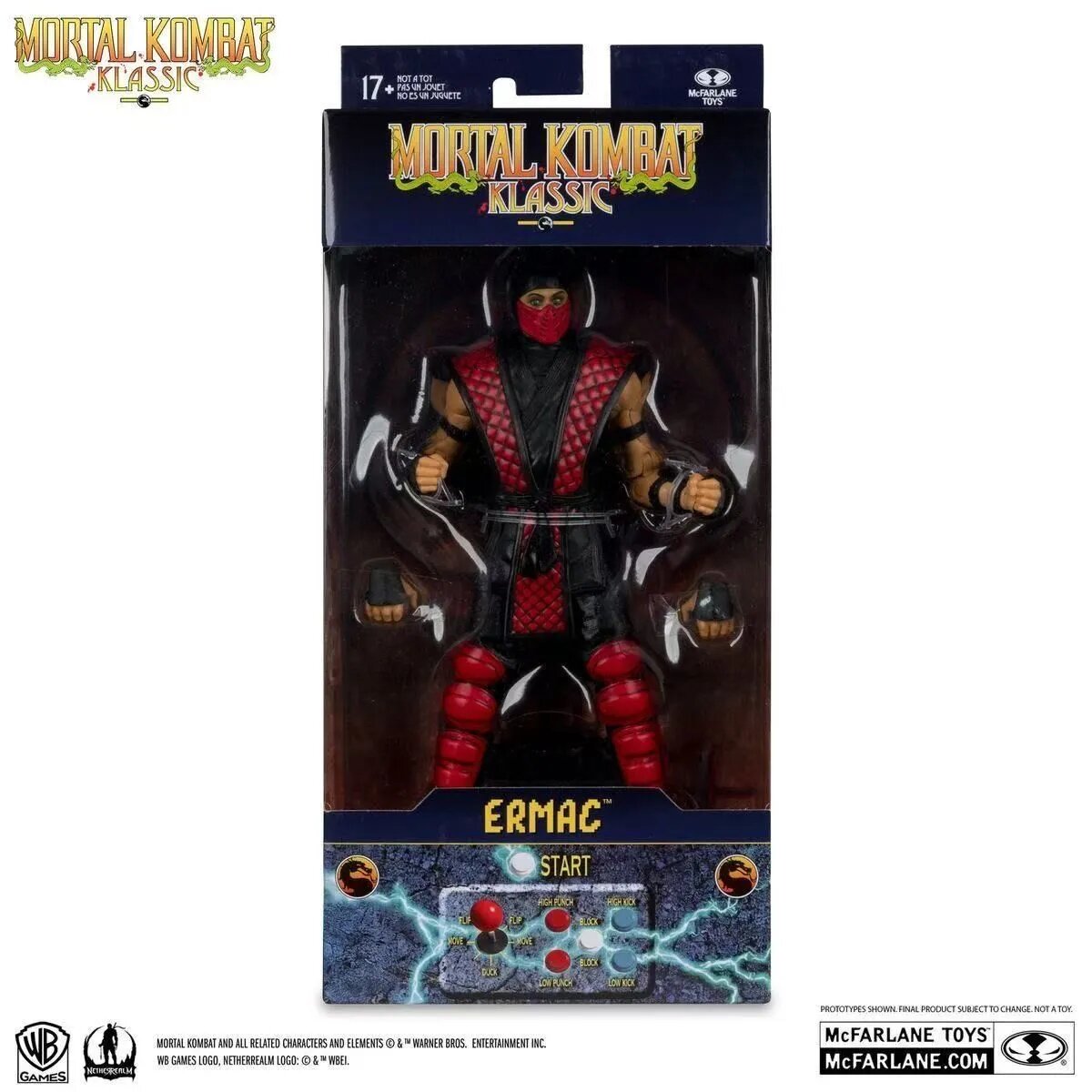 Коллекционная фигурка McFarlane Toys Mortal Kombat Ermac высотой 7 дюймов для поклонников игры