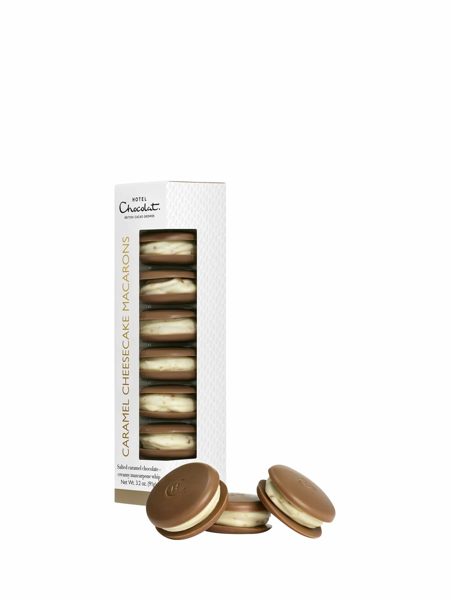 Hotel Chocolat Набор макарон Caramel Cheesecake Macarons, 3x91г