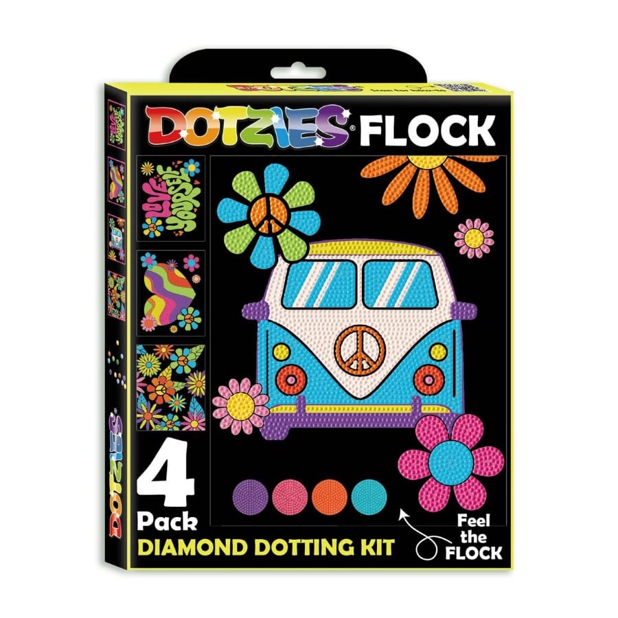 Мозаика Diamond Dotz Neon Peace & Love, разноцветный