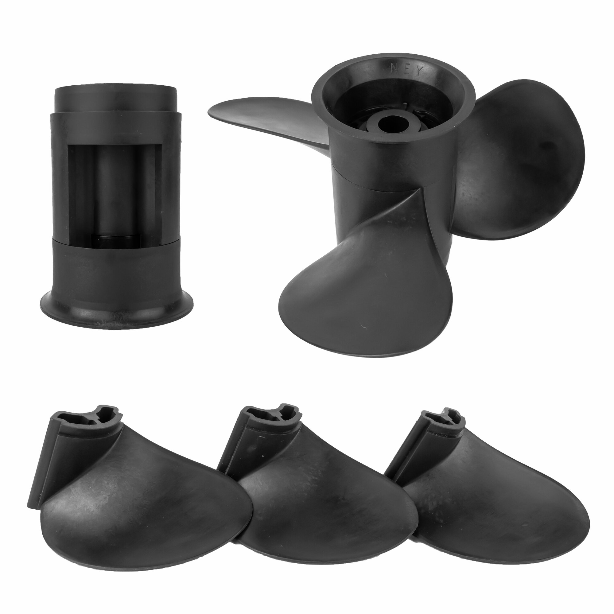 Винт для лодочного мотора Сузуки 9.9, (11 шаг) NEY для Suzuki 8-20, 3x9x1/4"x11" 58100-89L70-019