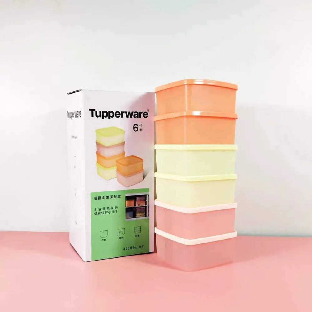 Tupperware Контейнер пищевой 400 мл 6 шт полипропилен
