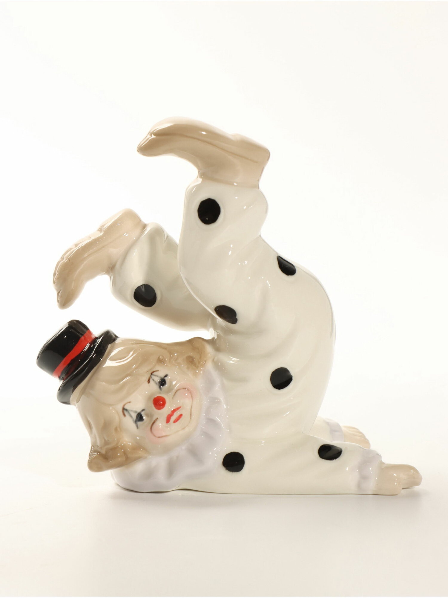 Сувенир керамика "Клоун в костюме в горох, берёзка" 12.5x7.8x11.7 см