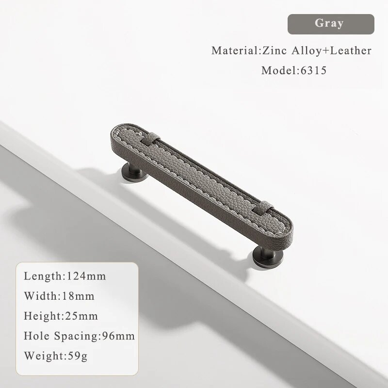 Ручки для шкафов LSTABAN цинковый сплав 6315 Grey 96mm