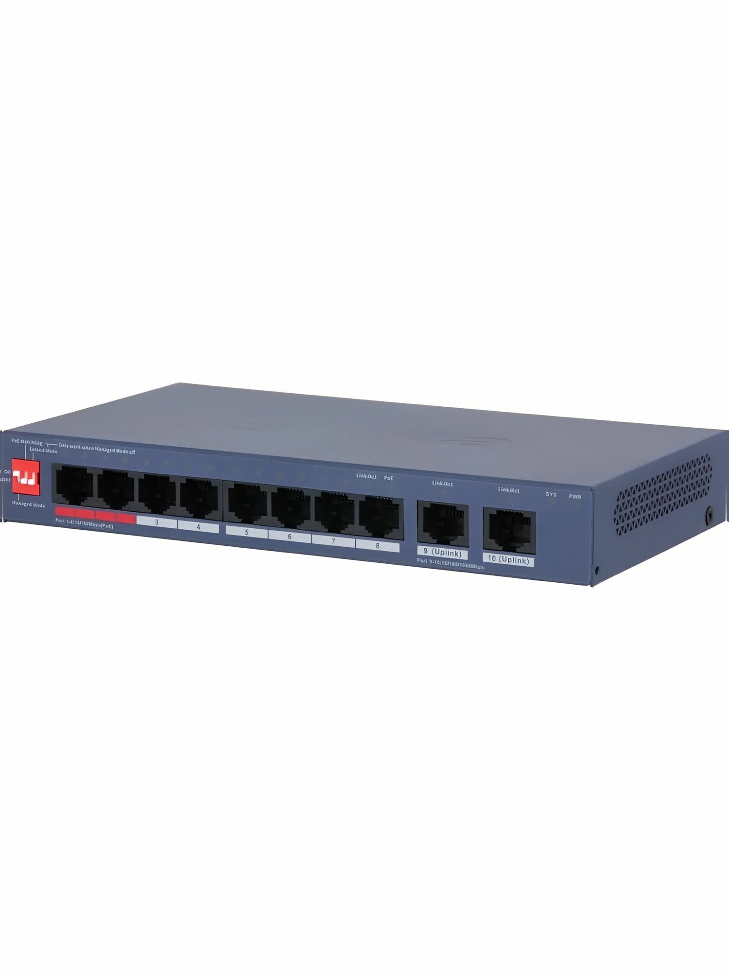 Dahua DH-CS4010-8ET2GT-110 (10 портовый с 8-РОЕ управляемый коммутатор)