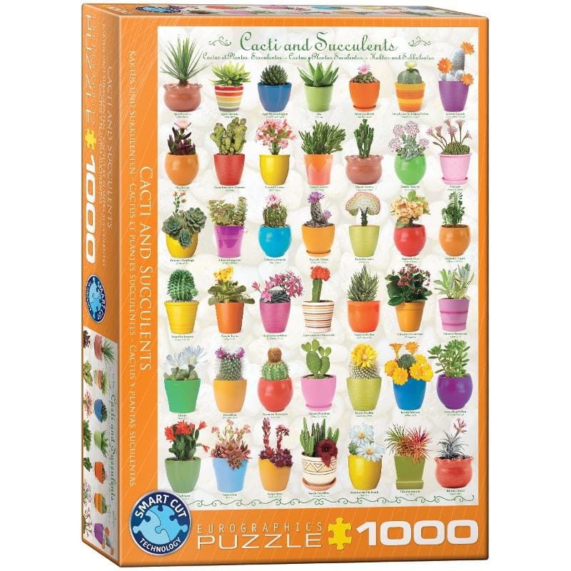 Пазл Eurographics Кактусы и суккуленты, 1000 элементов, 67.3x48.9 см
