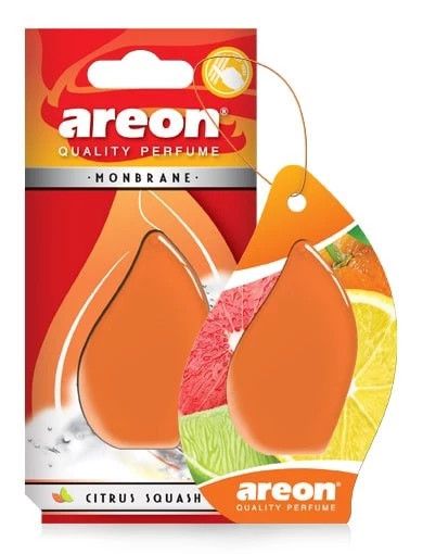 Ароматизатор подвесной (Citrus Squash/Цитрусовый сквош) "AREON" Monbrane (картон)