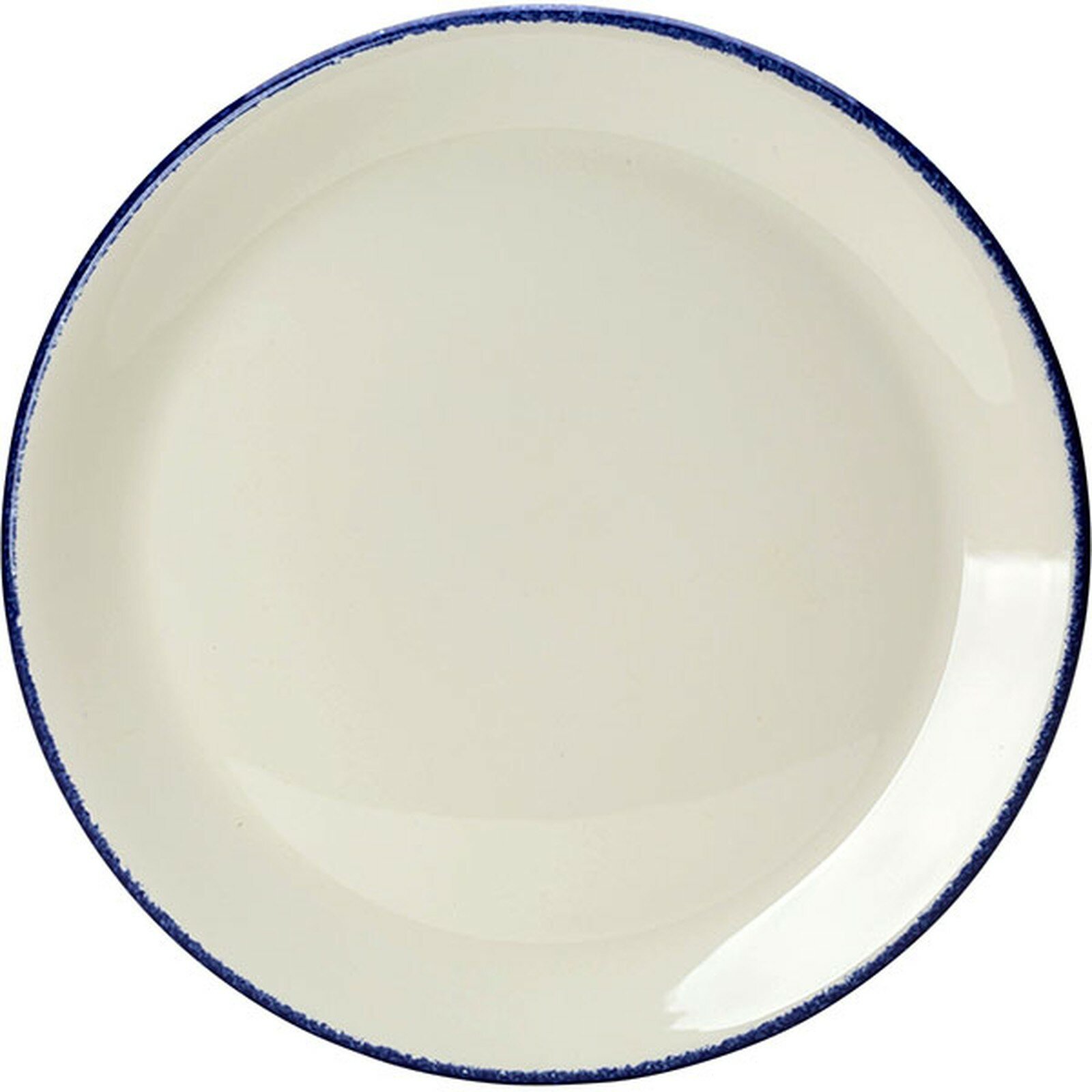 Тарелка мелкая Steelite Blue Dapple фарфор белая с синим D250мм