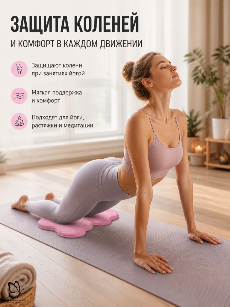 2 шт. коленные подушечки для йоги и фитнеса, поддержка локтей, для домашнего зала