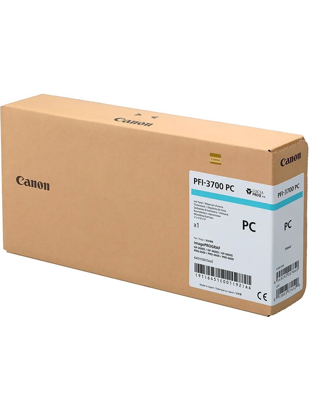 Картридж для струйного принтера CANON PFI-3700 Photo Cyan (6451C001)