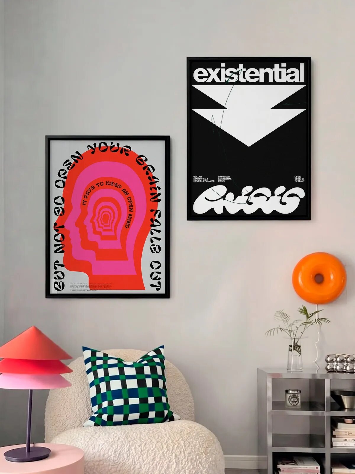 Набор постеров "Open Mind x Existential Crisis", 30x40 см, 2 штуки