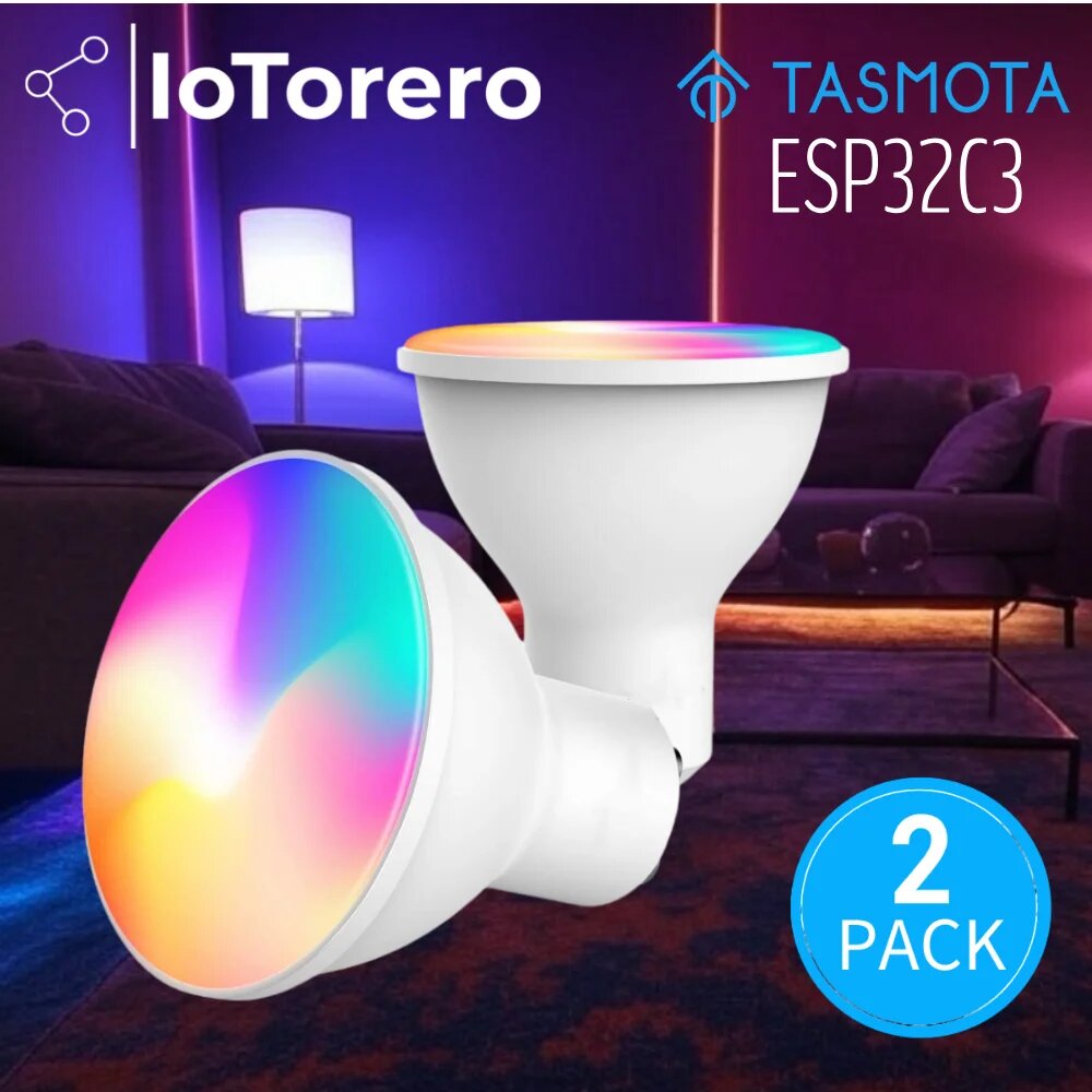 Светодиодная лампа IoTorero Tasmota Matter GU10 RGBCCT