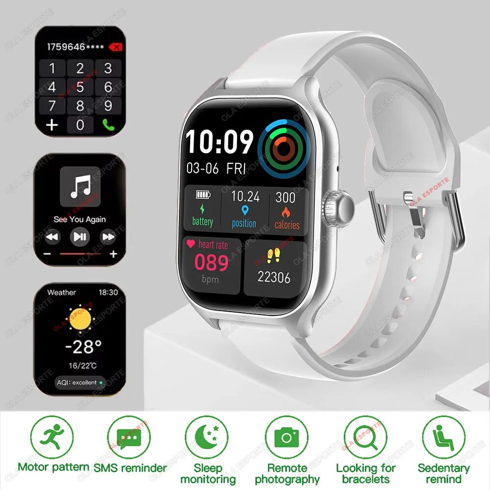 Smartwatch GPS Bluetooth Call IP68 Gray