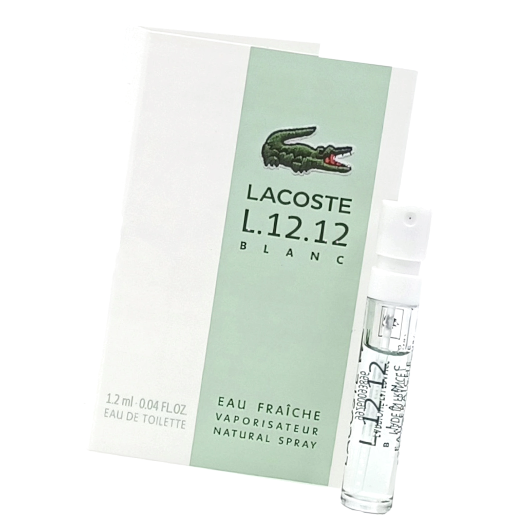 Туалетная вода для мужчин Lacoste L 12 12 Blanc Eau Fraiche - пробник 1.2 мл
