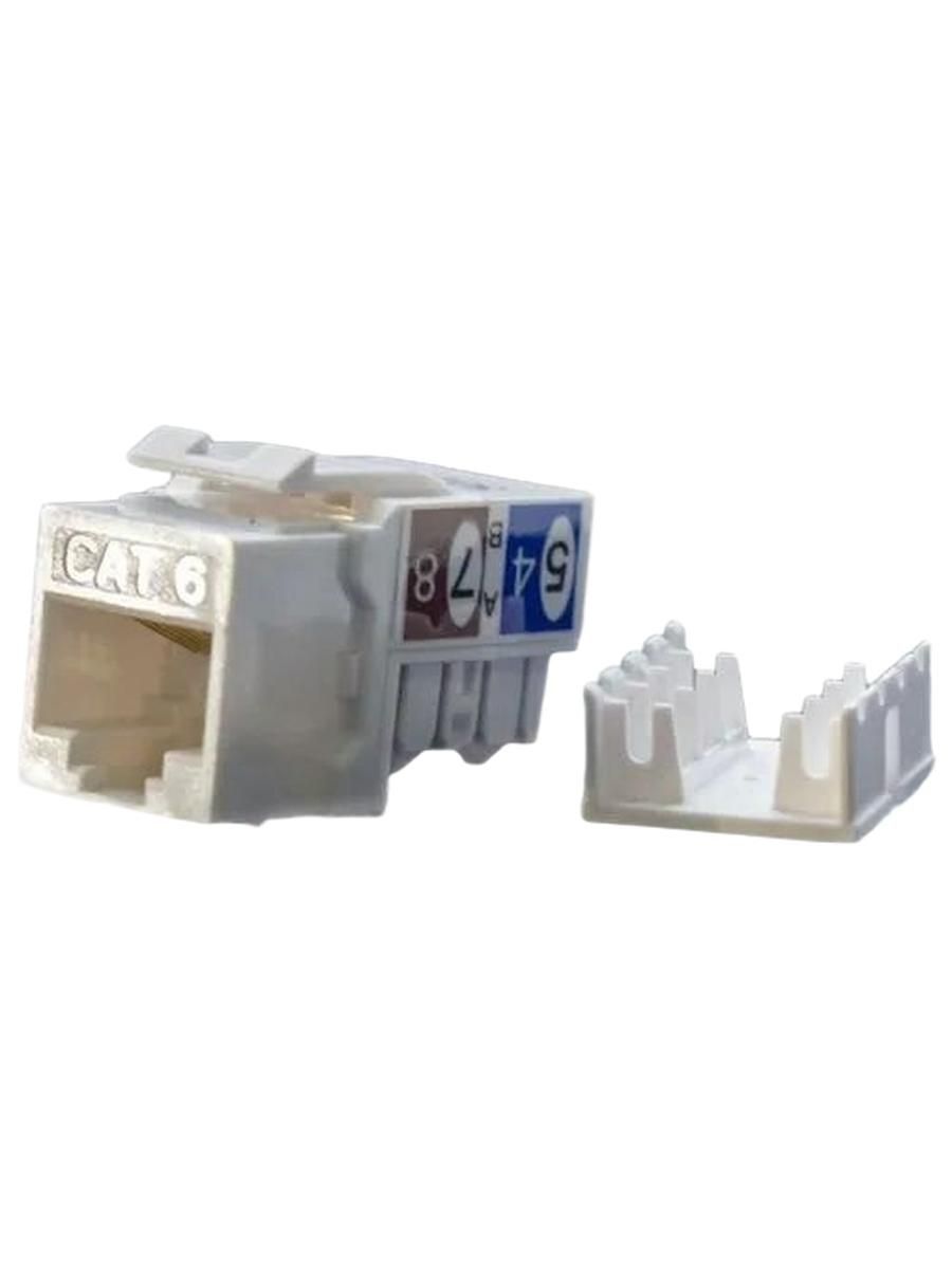 Модуль Hyperline (KJ9-8P8C-C6-90-WH) информ. KeystoneRJ45 1 кат.6 бел. (упак:1шт)