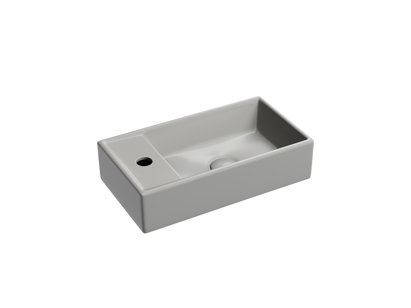 Раковина подвесная Ceramicanova Элемент / Element CN6051RMH 41,7x21,7x10 чаша справа, антрацит матовый