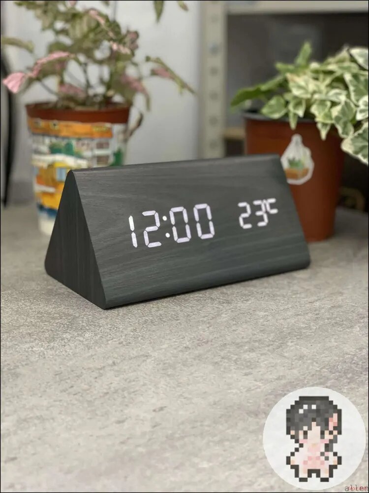Настольные часы Электронные 1 шт, Артикул: 5629338072, WatchPower_0: От порта USB