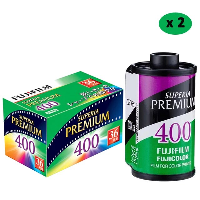 Fujifilm Superia Premium 400 Цветная пленка 35мм 2 Roll