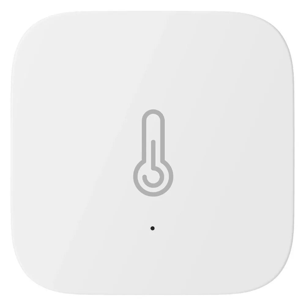 Датчик температуры умный Zigbee белый для умного дома с батарейным питанием