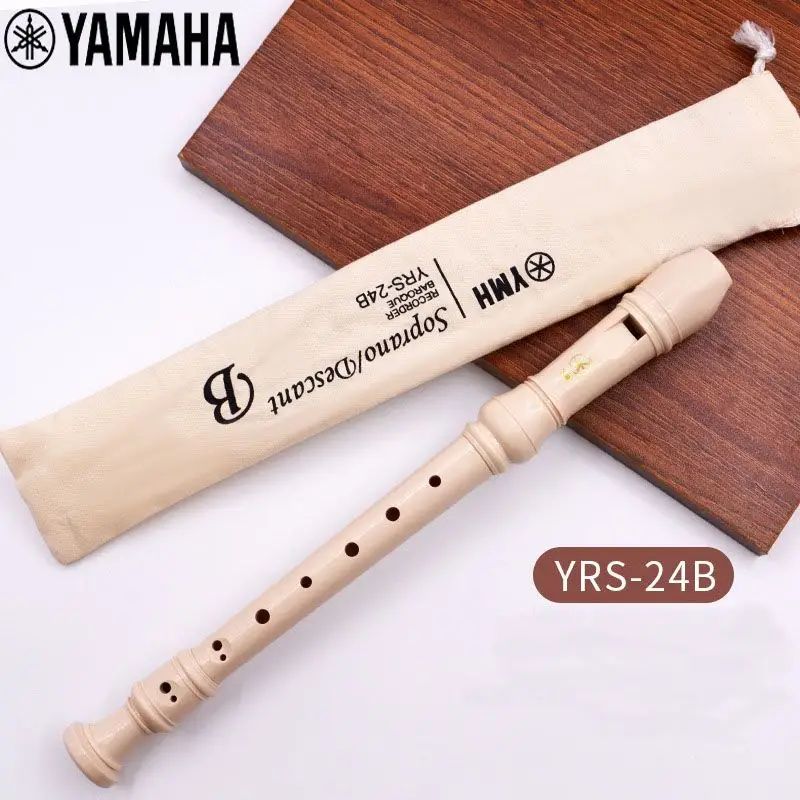 Блокфлейта Yamaha YRS-24B, начинающий, детский, сопрано, блокфлейта, белый