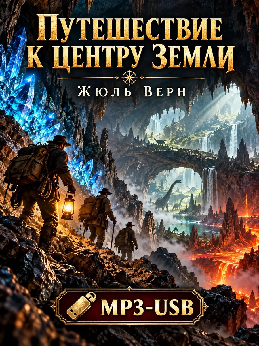 Путешествие к центру Земли - Жюль Верн (MP3-USB)
