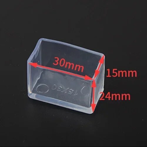 Силиконовые накладки на ножки стульев, 12/8/4 шт. 4Pcs, Rectangle 15x30mm