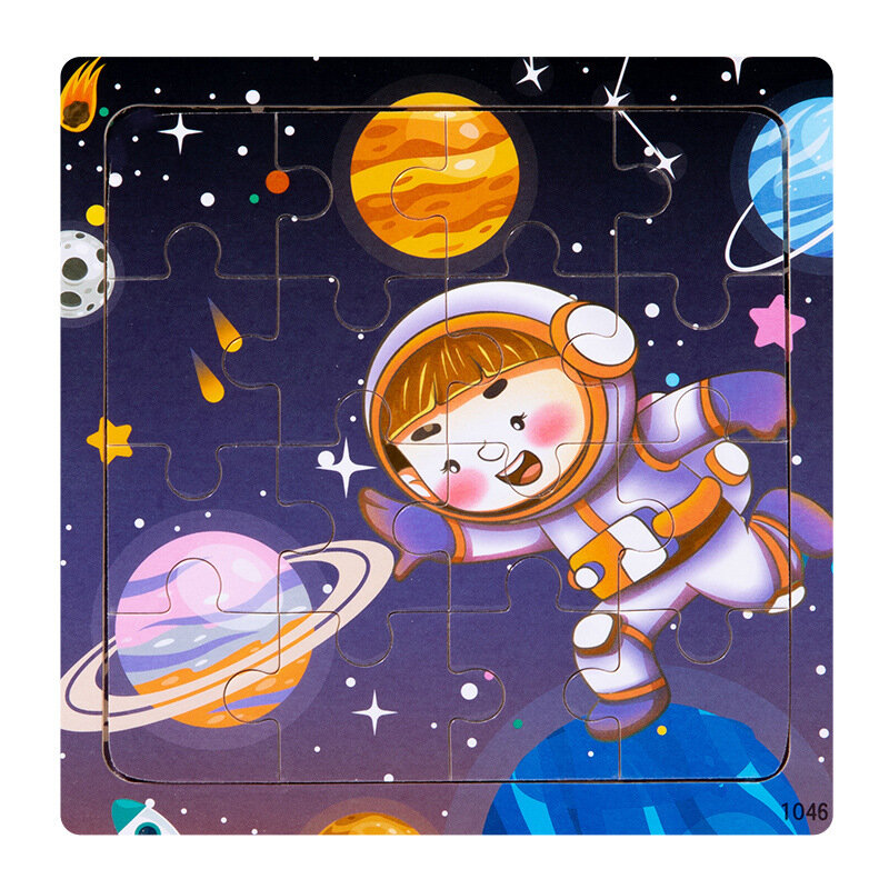 Деревянный пазл развивающие игрушки для детей 3-6 лет мультяшные животные динозавры настольная игра для мальчиков и