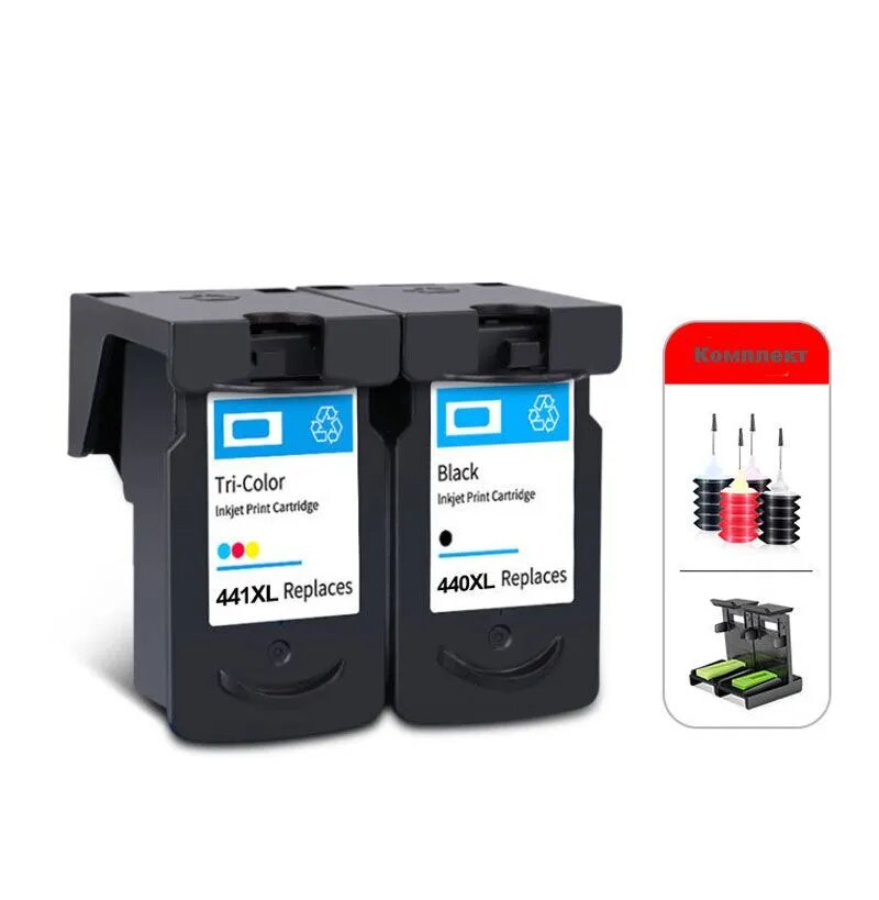 Befon Чернила, совместимый, Набор CMYK, 4 шт, для Canon Pixma MG/MX