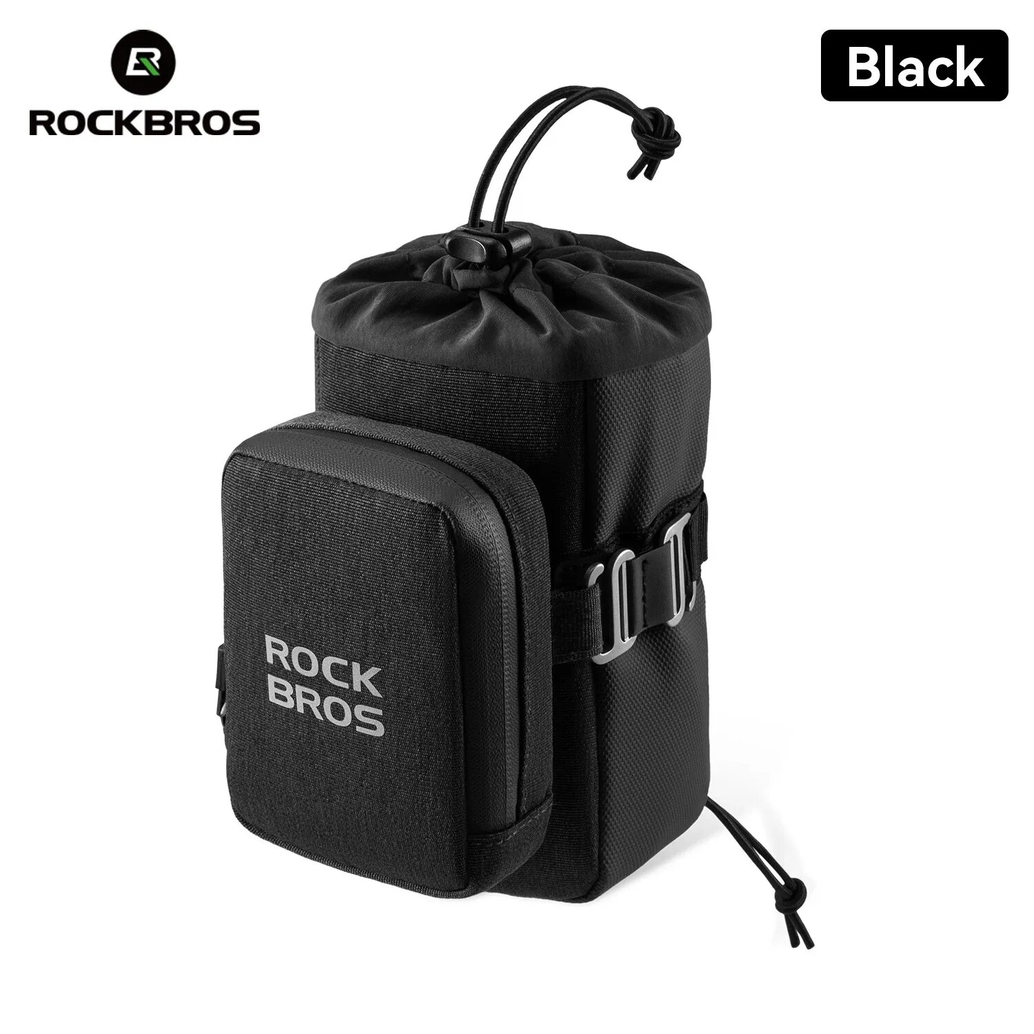 ROCKBROS Задняя велосумка двухместная черная Черный, P009-BK