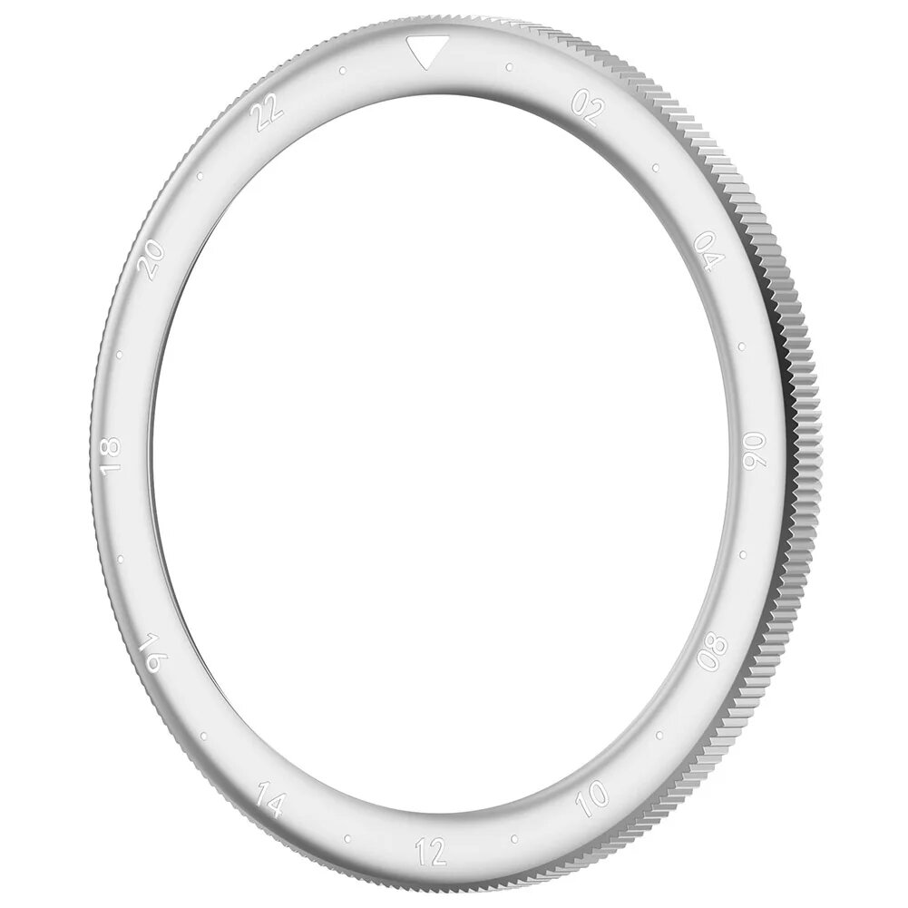Безель для Xiaomi Watch S4/S3, Silver White, Белый
