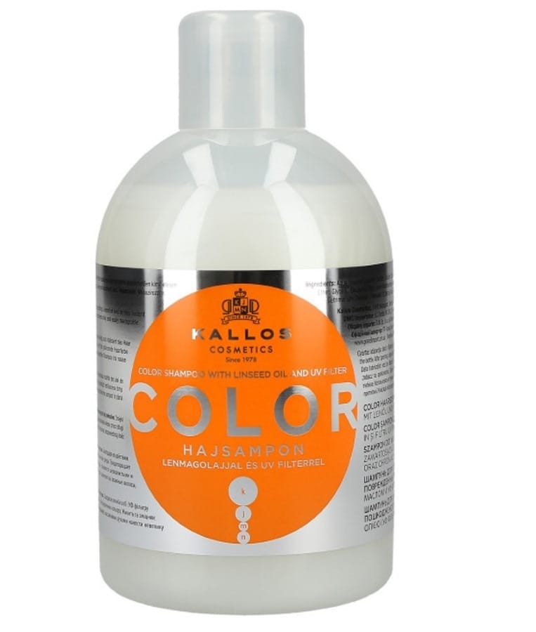 Шампунь для волос Kallos Color Shampoo With Linseed Oil and UV Filter, 1000 мл