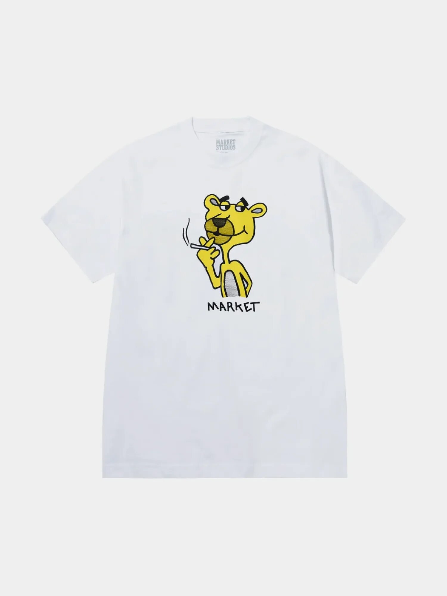 Футболка MARKET Yellow Panther White (L)