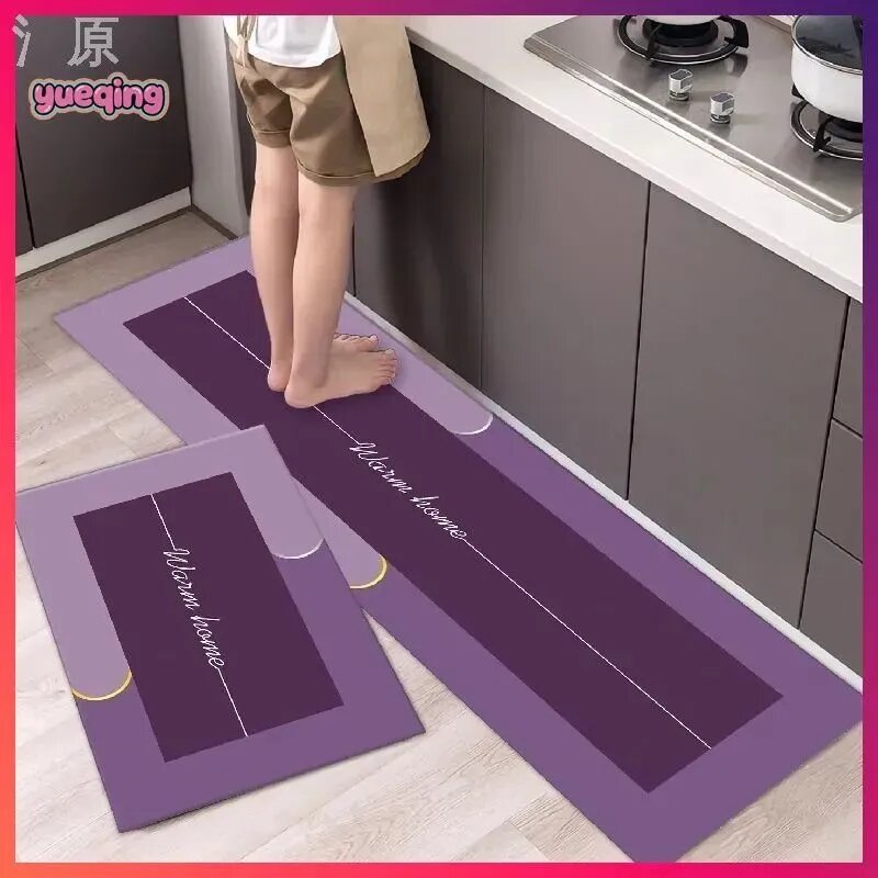Коврик для кухниx120 см 3d-эффект сиреневый, фиолетовый