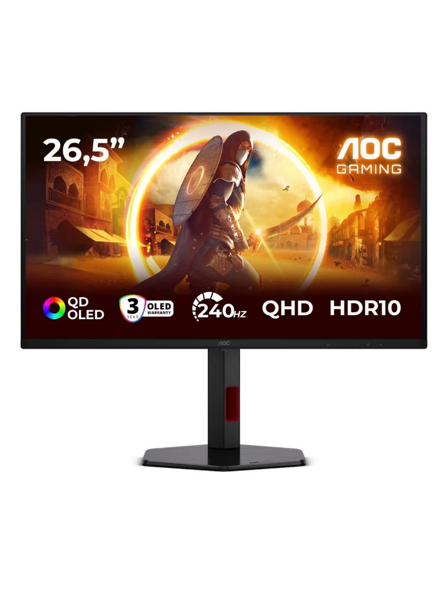Монитор 26.5" AOC, Q27G4ZDR, 2560 × 1440, OLED, 240Гц, 16:9, Черный