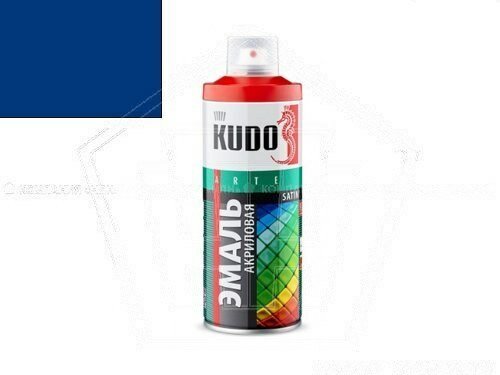 Краска-спрей kudo акриловая satin ral 5002 (520мл) синяя (ku-0a5002)
